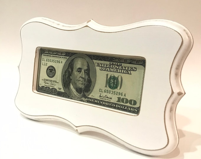 Whimsical First Dollar Bill Picture Frame in Solid Distressed - Etsy