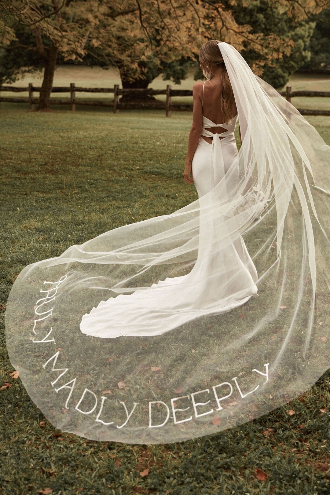 Wedding Veil With Embroidered Text, Wedding Data, Names, Till Death Do ...