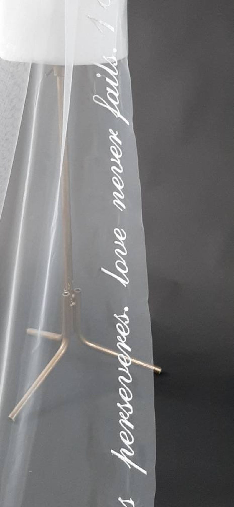 Personalized Wedding Veil With Text Wedding Veil Words Height - Etsy
