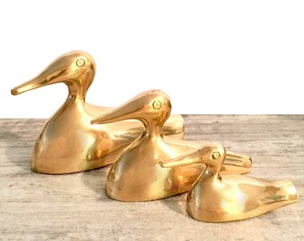 Brass duck set | Etsy