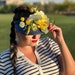 Floral Visor Flower Summer Visor Golf Floral Visor Golf Visor - Etsy