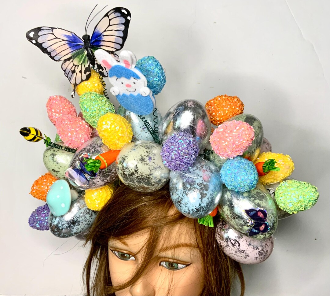 Easter Party Crown Easter Day Colorful Headpiece Easter Eggs Crown ...