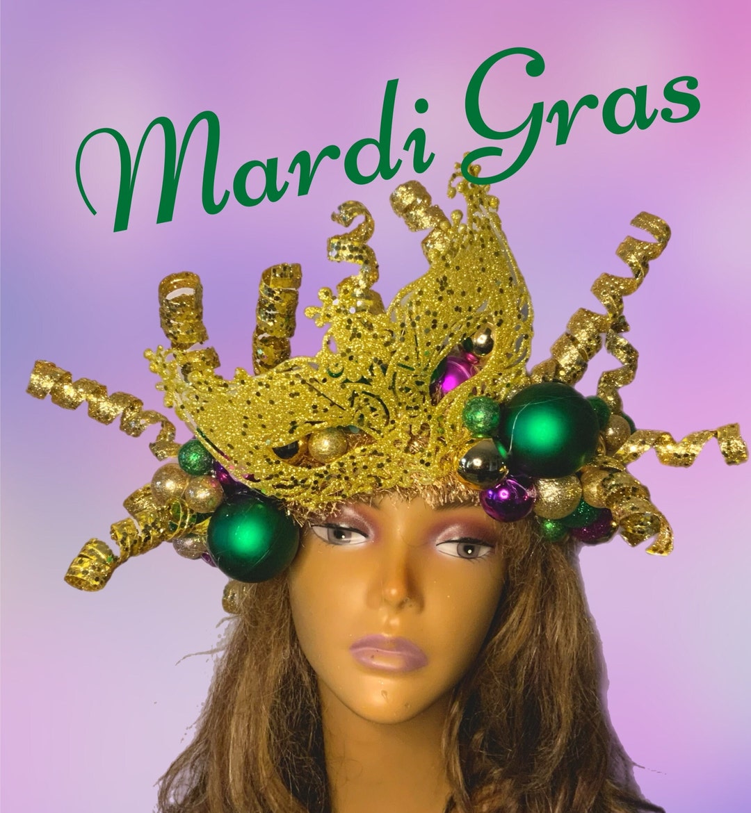 Mardi Gras Headband, Mardi Gras Crown, Mardi Gras Headpiece, Mardi Gras ...
