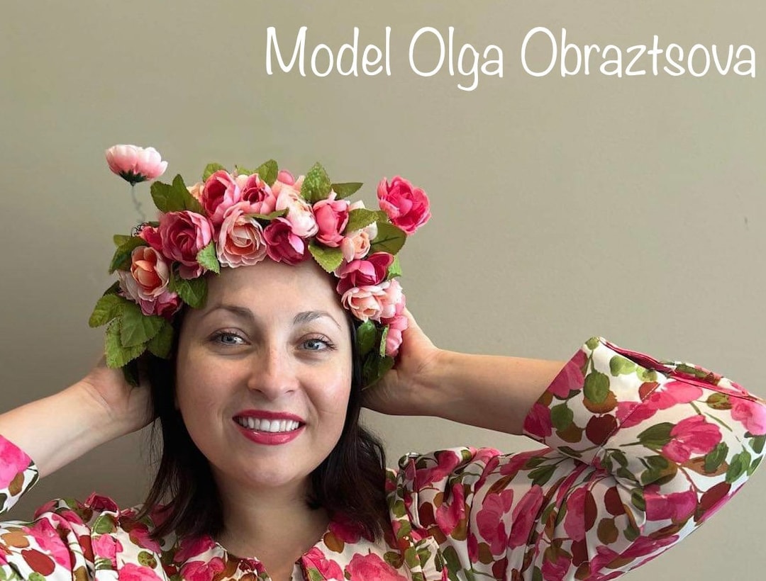 Coachella Crown Floral Headband Big, Bright Bohemian Flower Crown ...