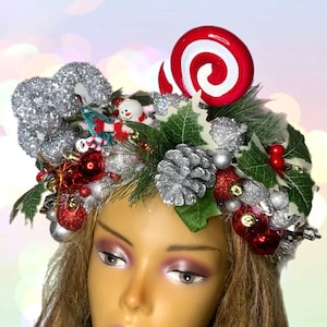 Christmas Party Crown Winter Holiday Crown Christmas Party Headpiece ...