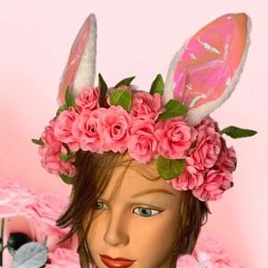 Easter Headband Kids Easter Floral Headband Bunny Ears Ester Headpiece ...