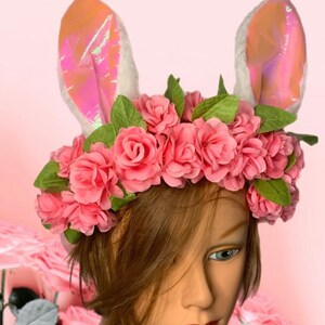 Easter Headband Kids Easter Floral Headband Bunny Ears Ester Headpiece ...