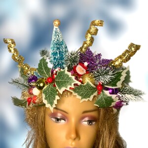 Christmas Headband Winter Holiday Crown Christmas Party Headpiece ...