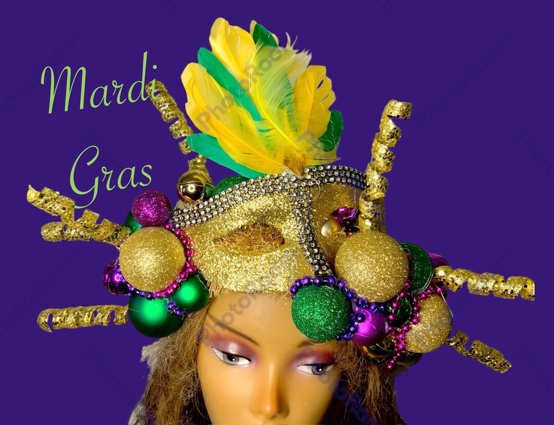 Mardi Gras Headband, Mardi Gras Crown, Mardi Gras Headpiece, Mardi Gras ...