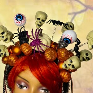 Skull Crown Skull Halloween Party Headband Skull Theme Crown Halloween ...