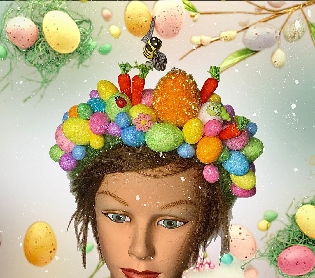 Coachella Crown Easter Headband Kids Easter Floral Headband Ester ...
