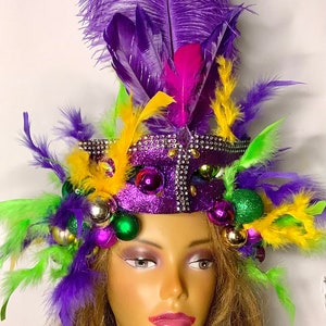 Mardi Gras Headband, Mardi Gras Crown, Mardi Gras Headpiece, Mardi Gras ...