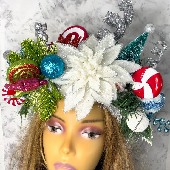 Christmas Headband Winter Holiday Crown Christmas Party Headpiece UNISEX Christmas Crown Holiday Headband Handmade Etsy UK