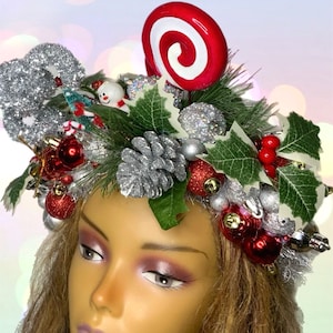 Christmas Party Crown Winter Holiday Crown Christmas Party Headpiece ...