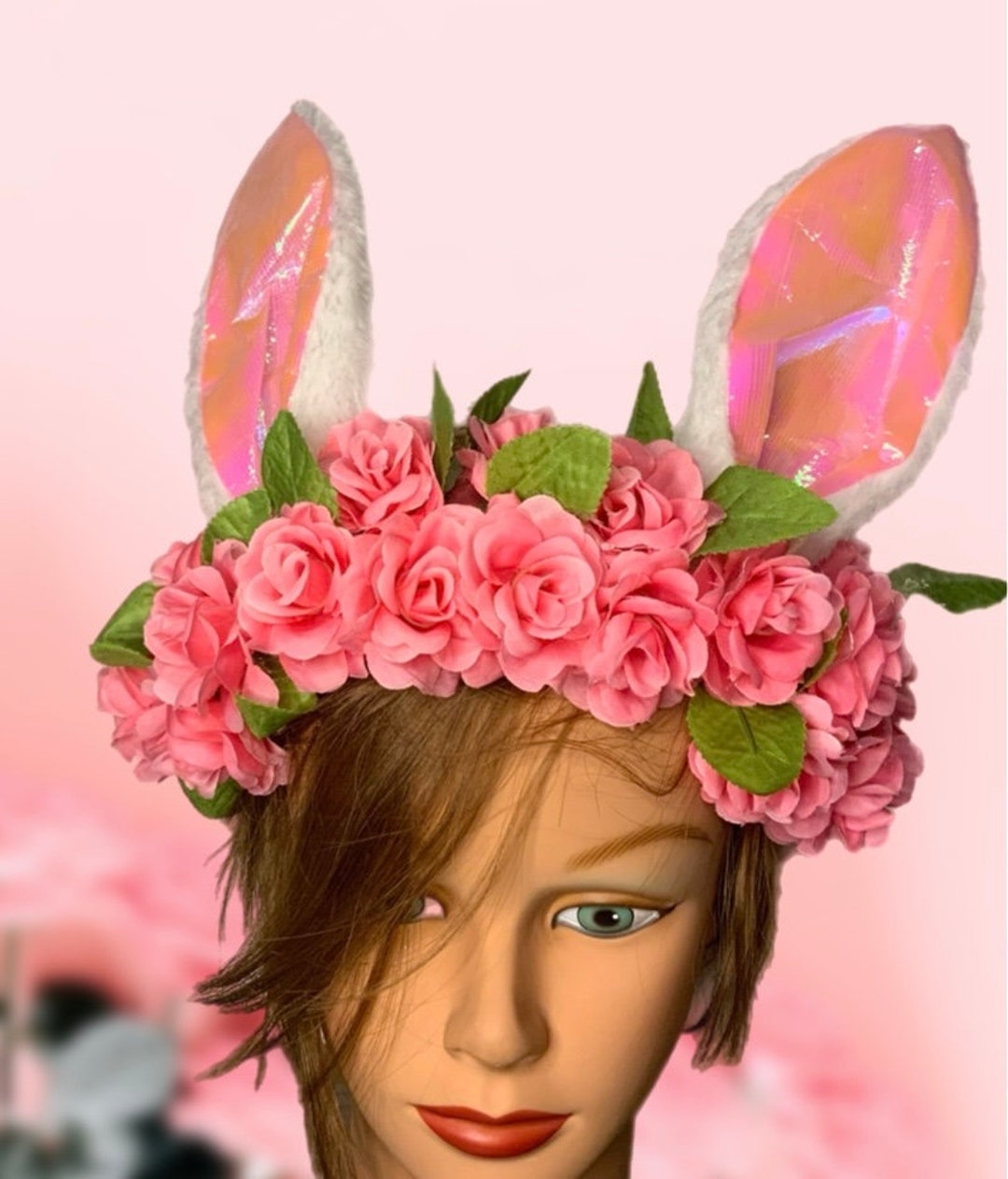 Easter Headband Kids Easter Floral Headband Bunny Ears Ester Headpiece ...
