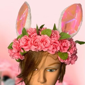 Easter Headband Kids Easter Floral Headband Bunny Ears Ester Headpiece ...