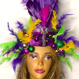 Mardi Gras Headband, Mardi Gras Crown, Mardi Gras Headpiece, Mardi Gras ...