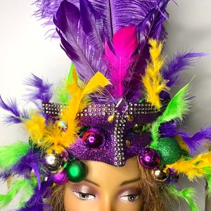 Mardi Gras Headband, Mardi Gras Crown, Mardi Gras Headpiece, Mardi Gras ...