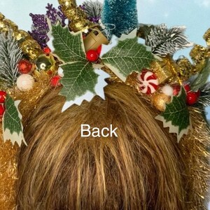 Christmas Headband Winter Holiday Crown Christmas Party Headpiece ...