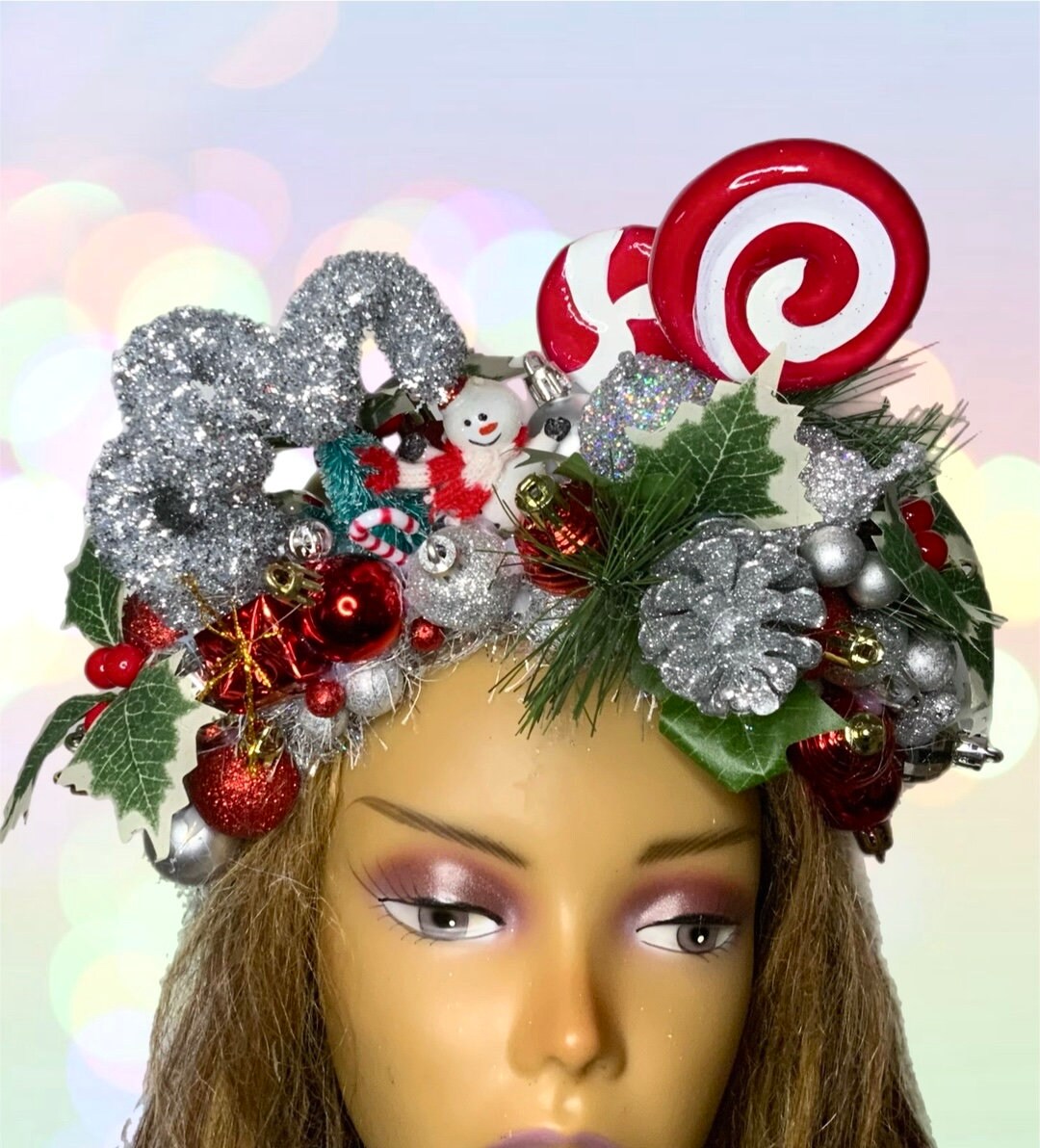 Christmas Party Crown Winter Holiday Crown Christmas Party Headpiece ...