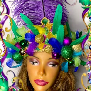 Mardi Gras Headband, Mardi Gras Crown, Mardi Gras Headpiece, Mardi Gras ...