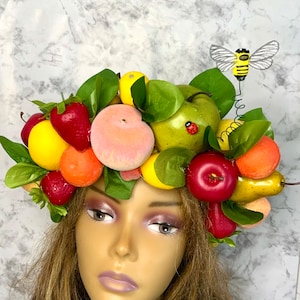 Coachella Crown Party Fruit/berry Crown Headband Party Headwear Fruits ...