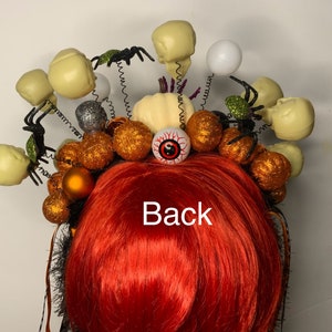 Skull Crown Skull Halloween Party Headband Skull Theme Crown Halloween ...