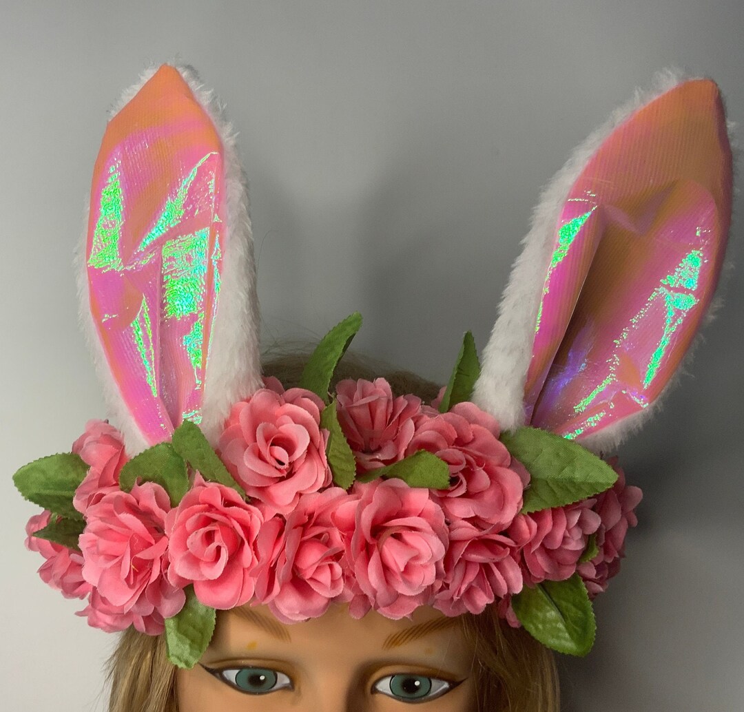 Easter Headband Kids Easter Floral Headband Bunny Ears Ester - Etsy