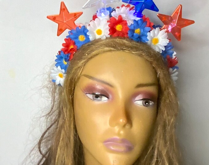 4th of July Red, White & Blue Uncle Sam, Patriotic Fascinator ...
