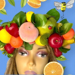 Coachella Crown Party Fruit/berry Crown Headband Party Headwear Fruits ...
