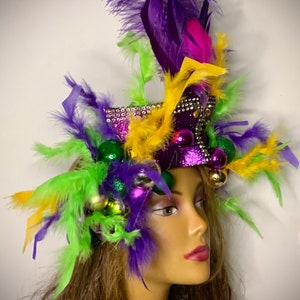 Mardi Gras Headband, Mardi Gras Crown, Mardi Gras Headpiece, Mardi Gras ...
