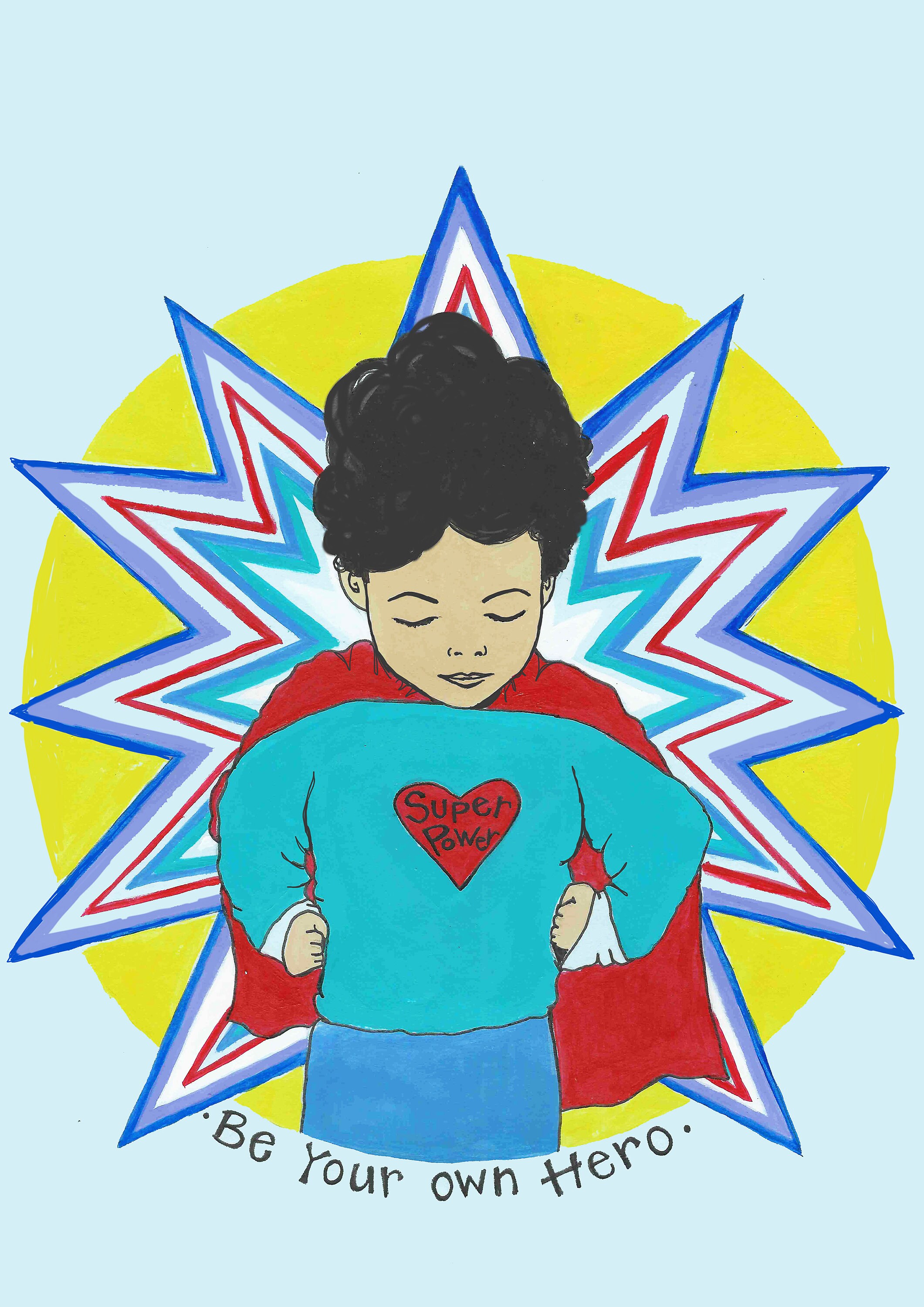 Super Boy Card - Mixed Race Boy Card - Card for Boys With Positive ...
