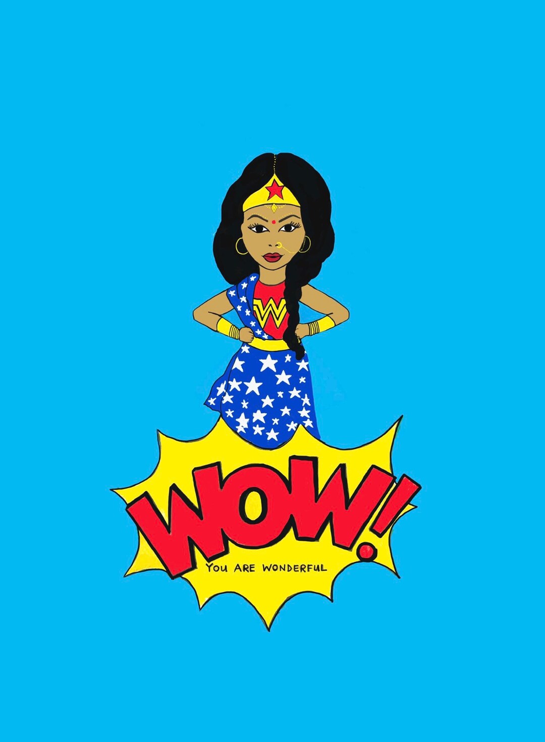 Wonder Woman Card Super Heroes Cards for Girls Indian - Etsy