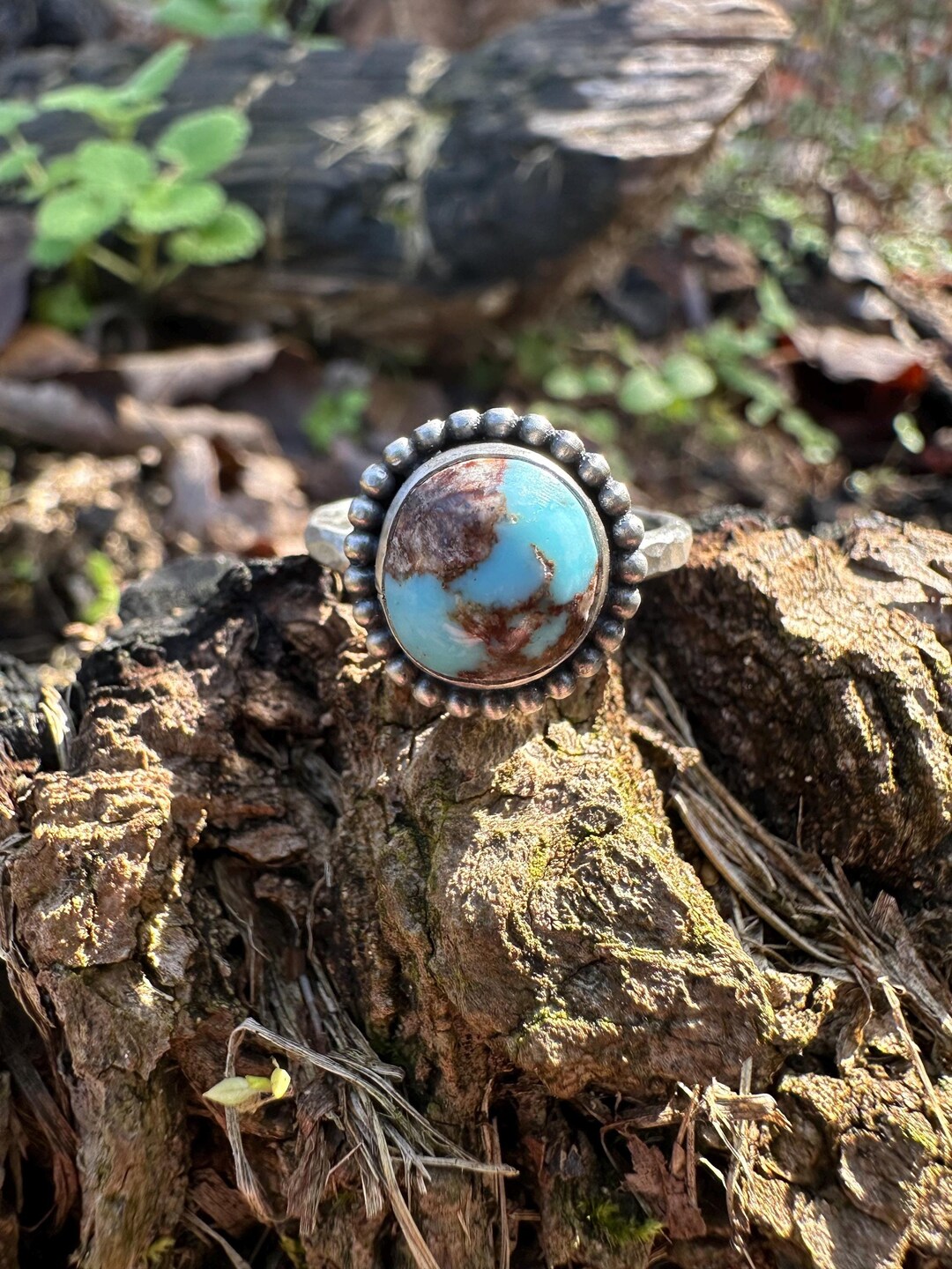 Handmade Size 6.5 Natural Lavender Pit Bisbee Turquoise and 925 ...