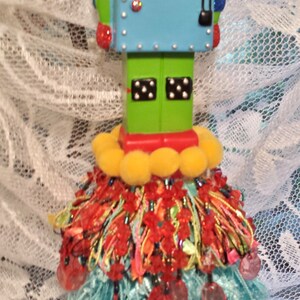 Flying Saucer Mobile Decorative Tassel Red Yellow Blue Green Out of ...