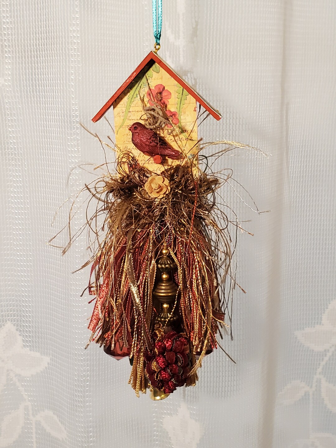 Little Redbird Birdhouse Tassel Decorative Designer Tassel Handmade ...