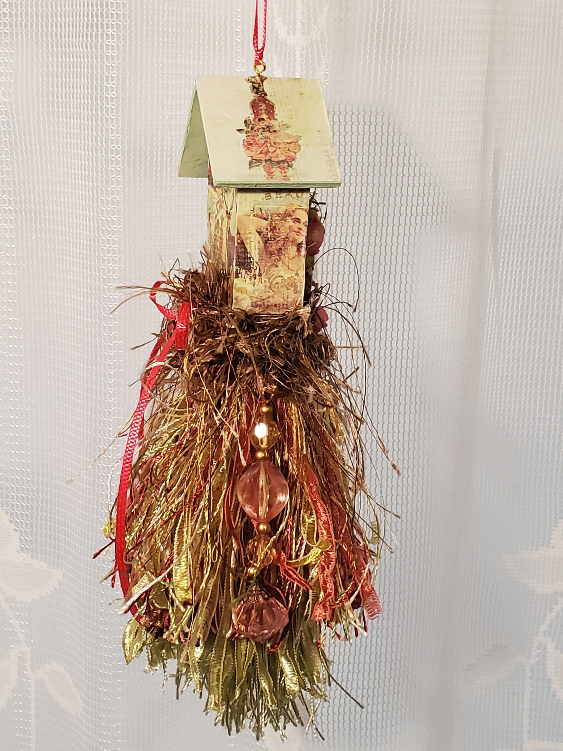 Pretty in Pink Birdhouse Tassel Decorative Designer Tassel Handmade ...