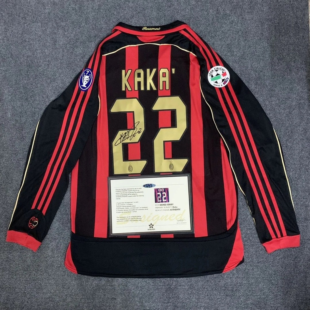 Kaka Signed 06/07 AC Milan Home Final Signature Shirt Jersey Retro ...