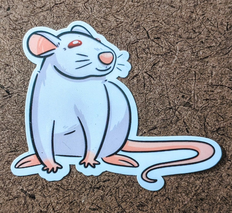 Rat Waterproof Vinyl Sticker, Mouse, Fancy Rats, Pet, Cute Animals ...