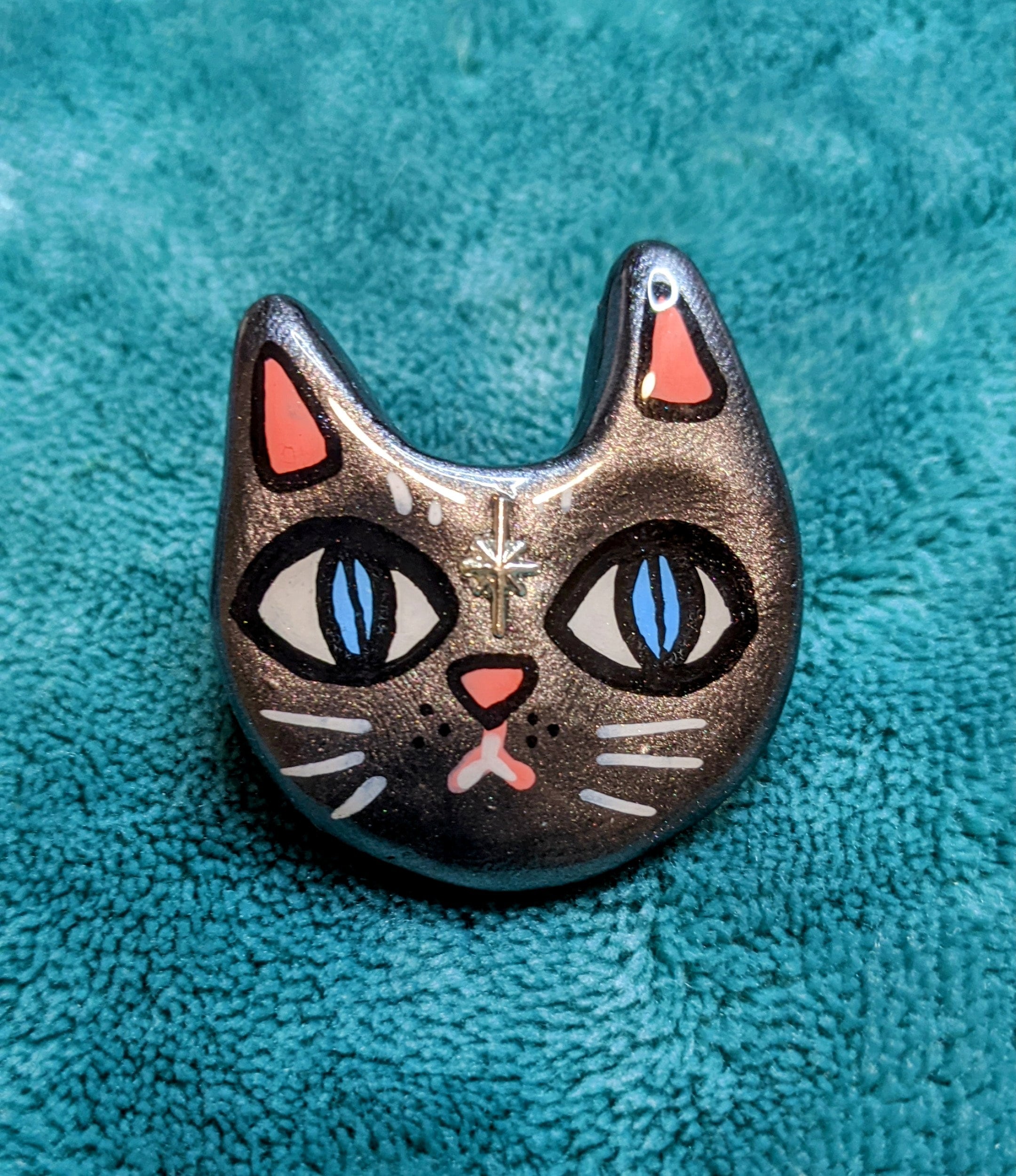 Adorable Clay Pins, Cat Pins, Handmade Pins, Cute Pins, Ooak Pins ...