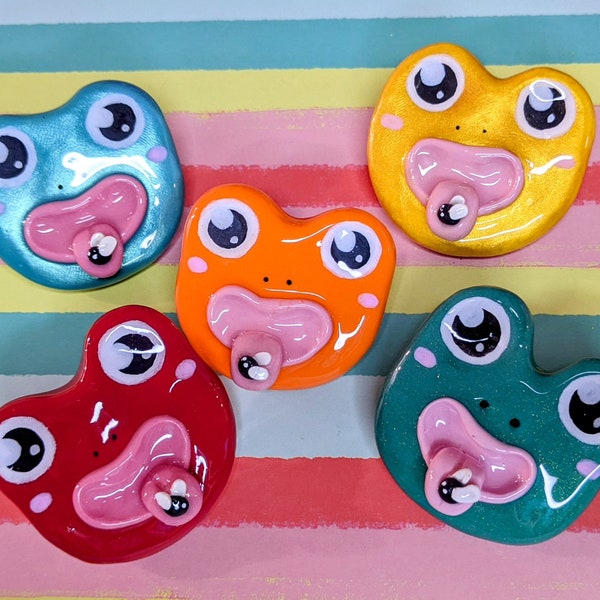 Polymer Clay Pins - Etsy