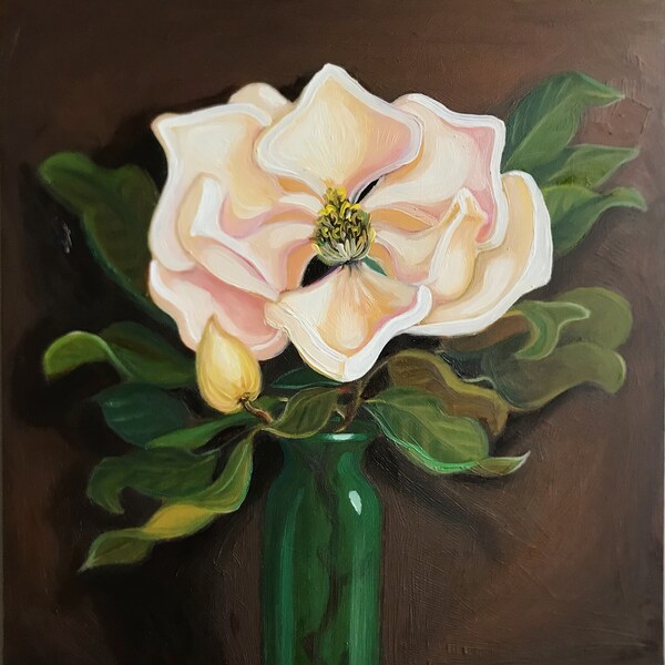 Single Flower Oil Painting - Etsy