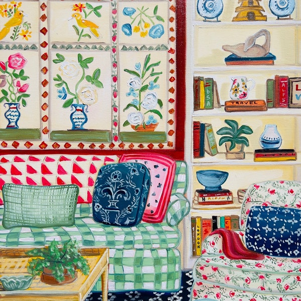 Original Oil Painting, Still Life Painting, Garden Painting, Cottage ...