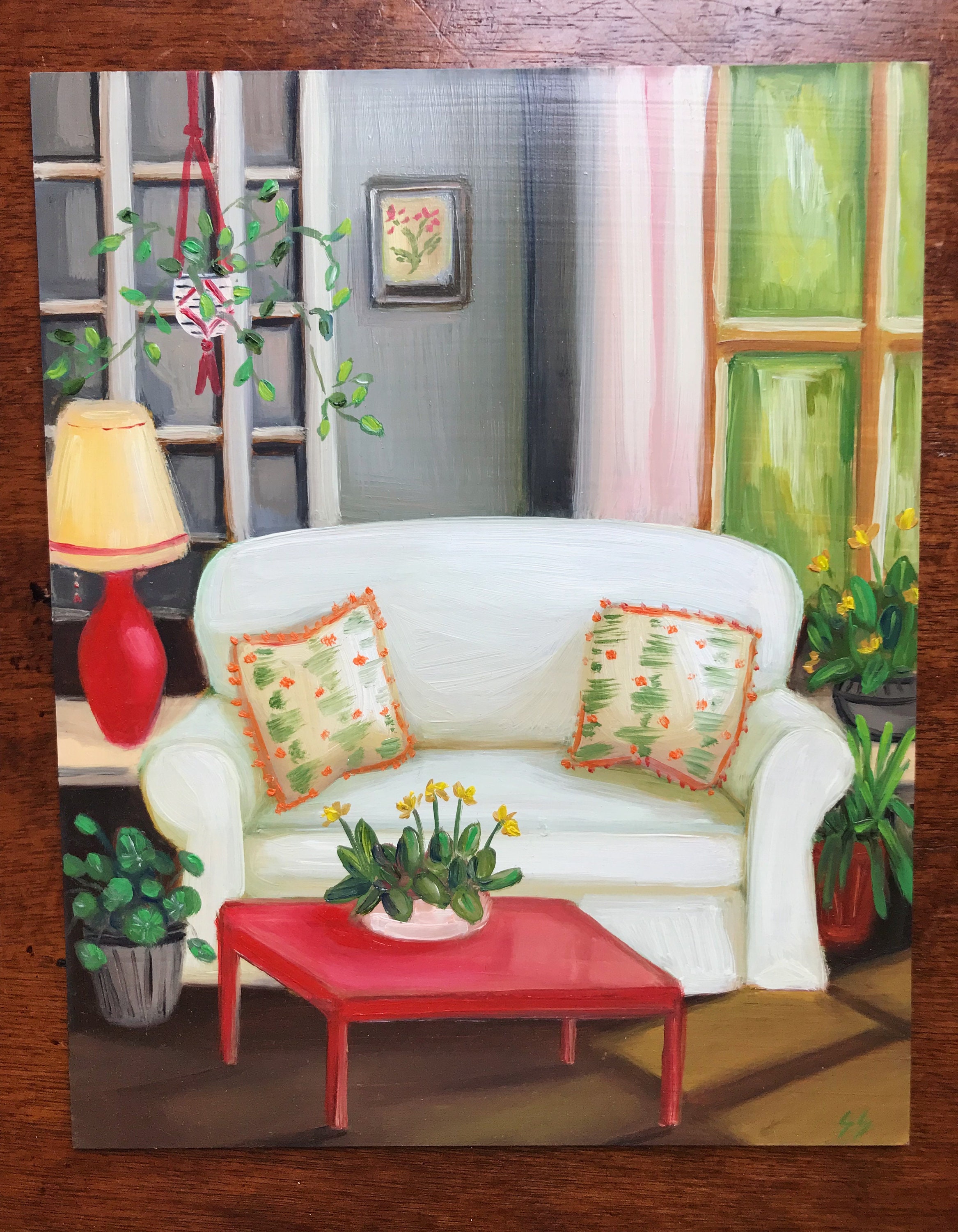 Home Interior Painting, Still Life, Living Room, Country Cottage ...