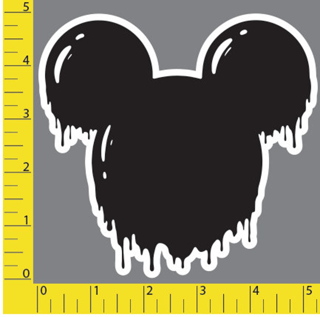 Dripping_mickey_mouse Laminated Sticker/decal (water/scratch Proof) - Etsy