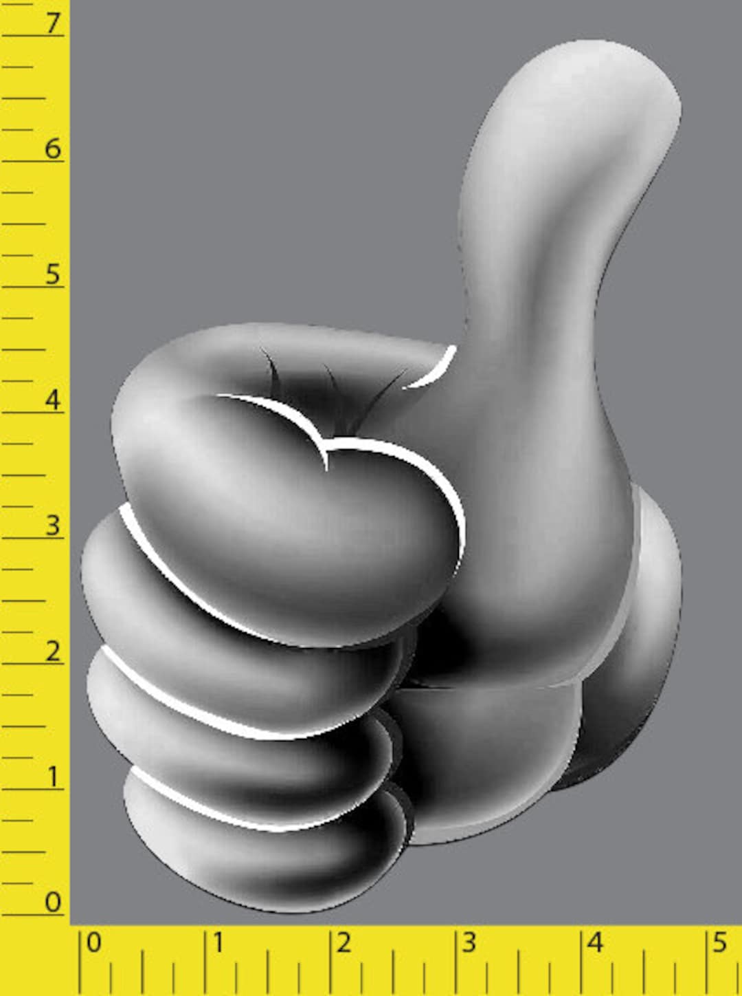 Thumbs up Laminated Sticker/decal (water/scratch Proof) - Etsy