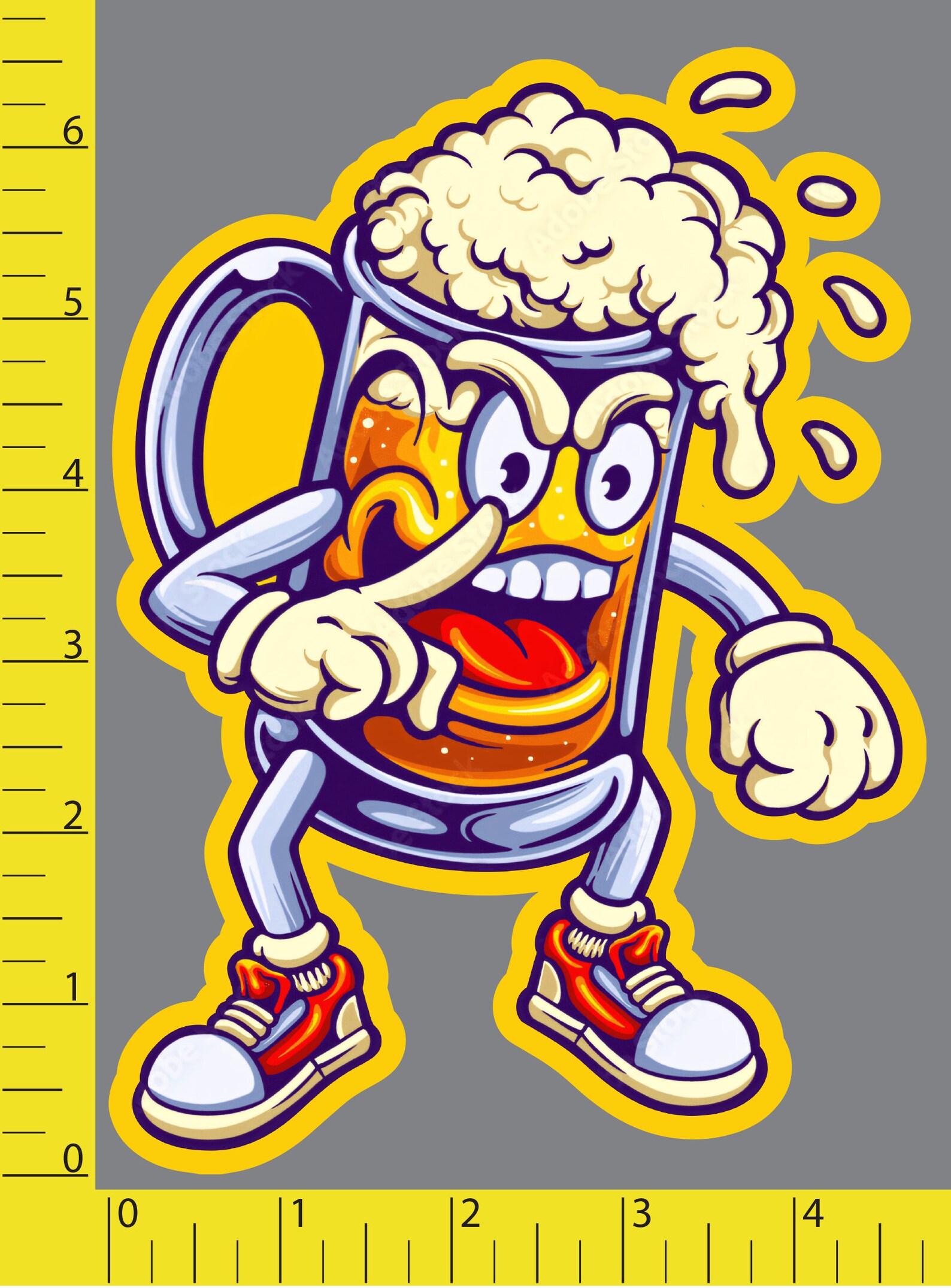 Angry Beer 020324 Laminated Sticker/decal (water/scratch Proof) - Etsy