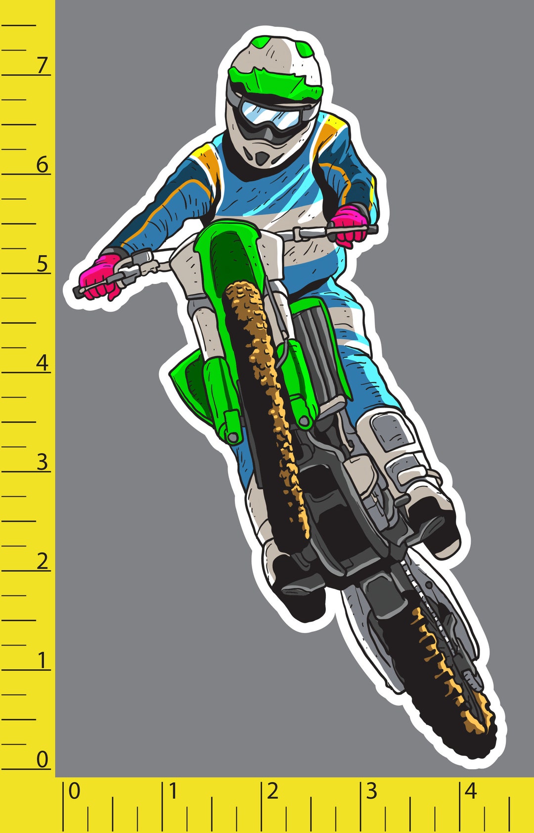 Motocross 022924 Laminated Sticker/decal (water/scratch Proof) - Etsy