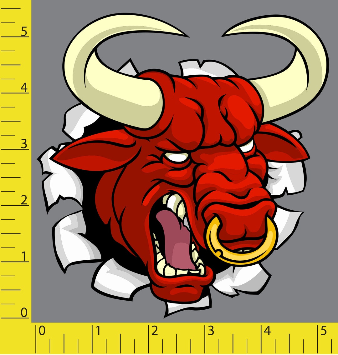 Raging Bull Rip Thru 022724 Laminated Sticker/decal (water/scratch ...