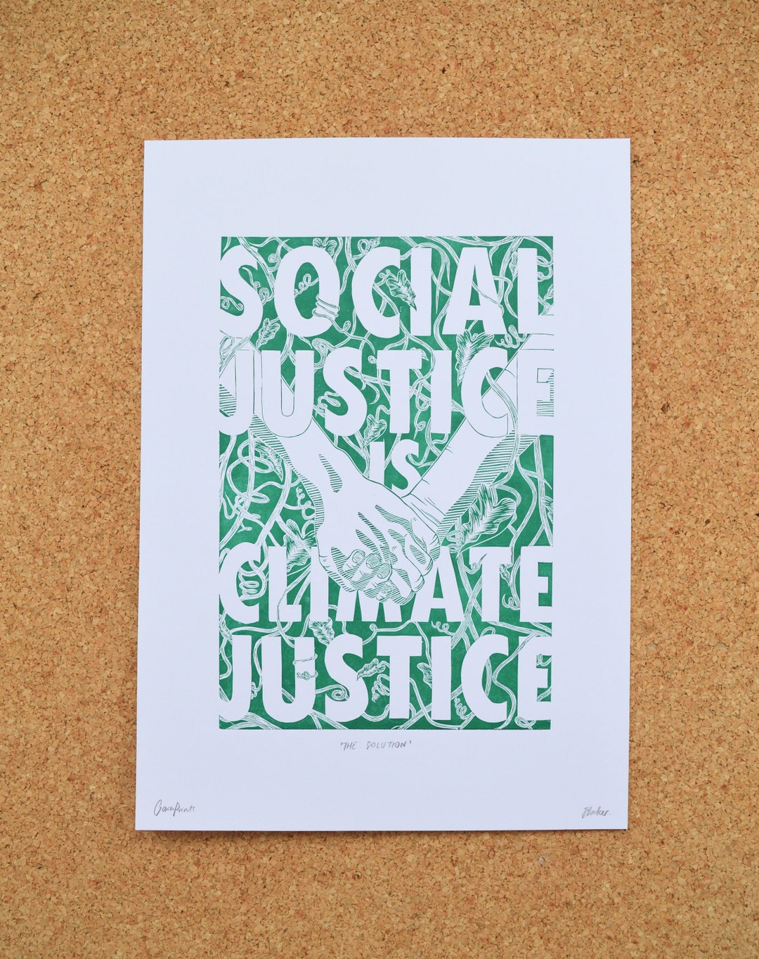 The Solution - Green A3 Original Print - Etsy